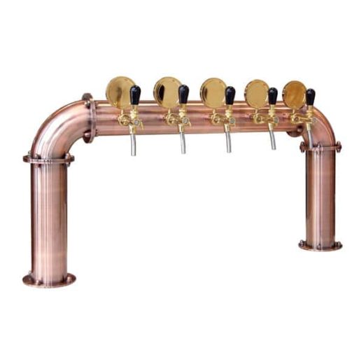 Rotable racking arm - draining valve for CCT fermenters