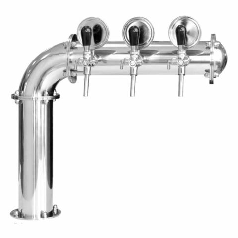 Rotable racking arm - draining valve for CCT fermenters