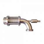 Rotable racking arm - draining valve for CCT fermenters