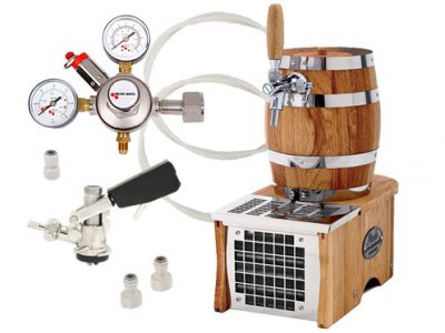 Compact fermentation unit 4xCCT-SLP 200 liters, 1x cooler