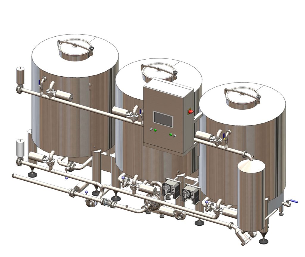 CIP Sanitizing station 3x2000 liters | Cleaning-In-Place machine