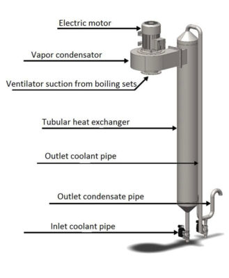 BVP-1000 : Brewhouse vapor condenser with the heat recuperation