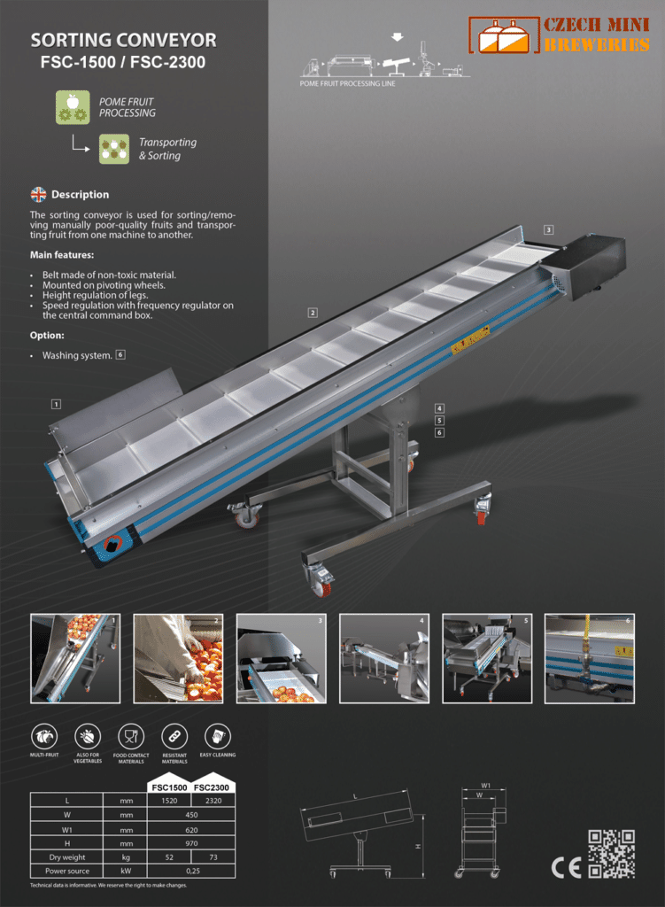 FSC-2300 Fruit Sorting Conveyor