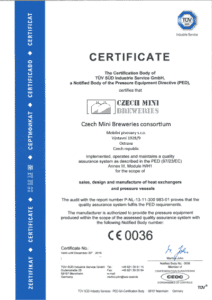 PED-C : PED 2014/68/EU - ใบรับรองยุโรปสำหรับอุปกรณ์แรงดัน