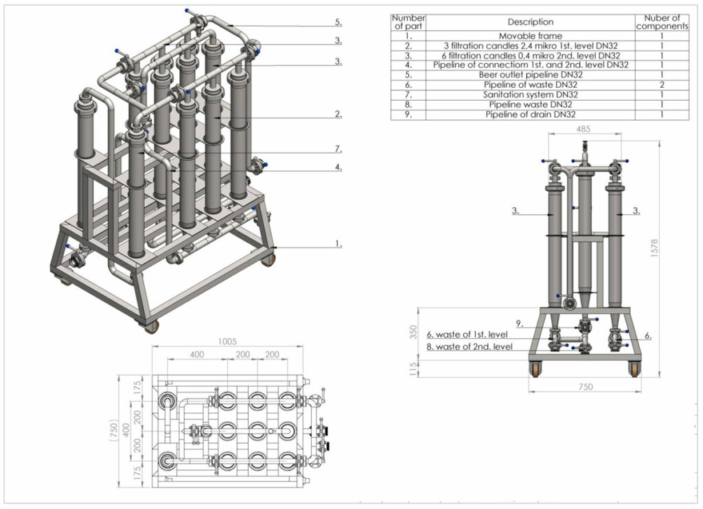 MFCS-1000 : Microfiltration station 1000 L/hr