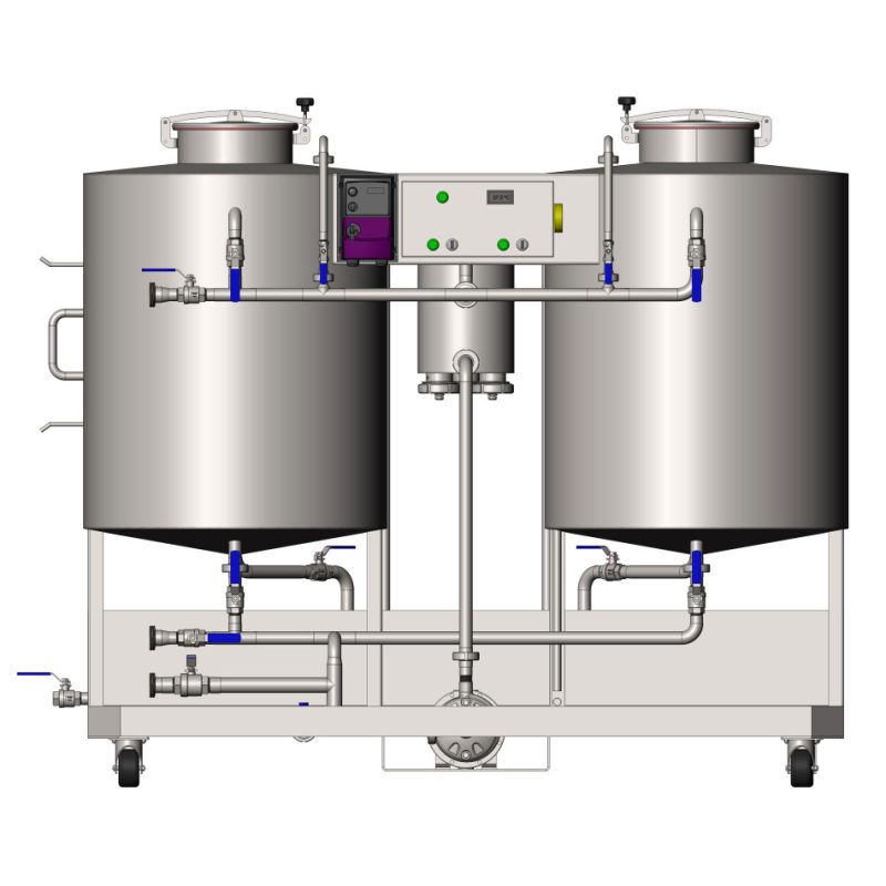 CIP stations - machines to cleaning-in-place the pipes and tanks