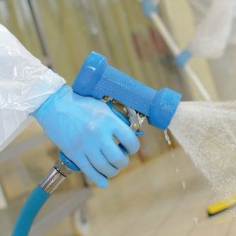 Full flow hot water gun, 25bar, 0°C up to +50°C, G1/2″F / brass