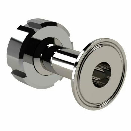 Pipe adapter TriClamp DN25 to Dairy Coupling DN25 female