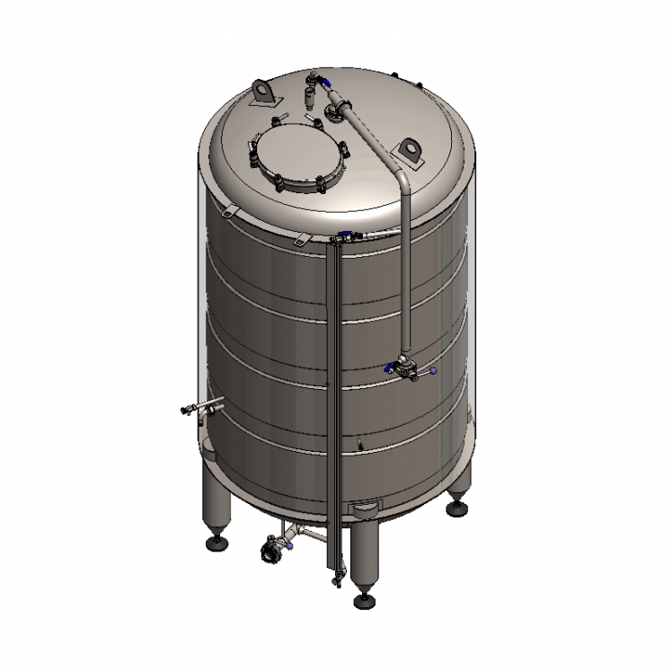 Beer maturation tank – horizontal, insulated 300/334 liters