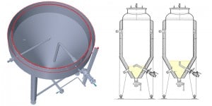 CCT-1000C Cylindrically-conical fermentation tank 1200 L