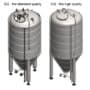 CCT-1000C Cylindrically-conical fermentation tank 1200 L