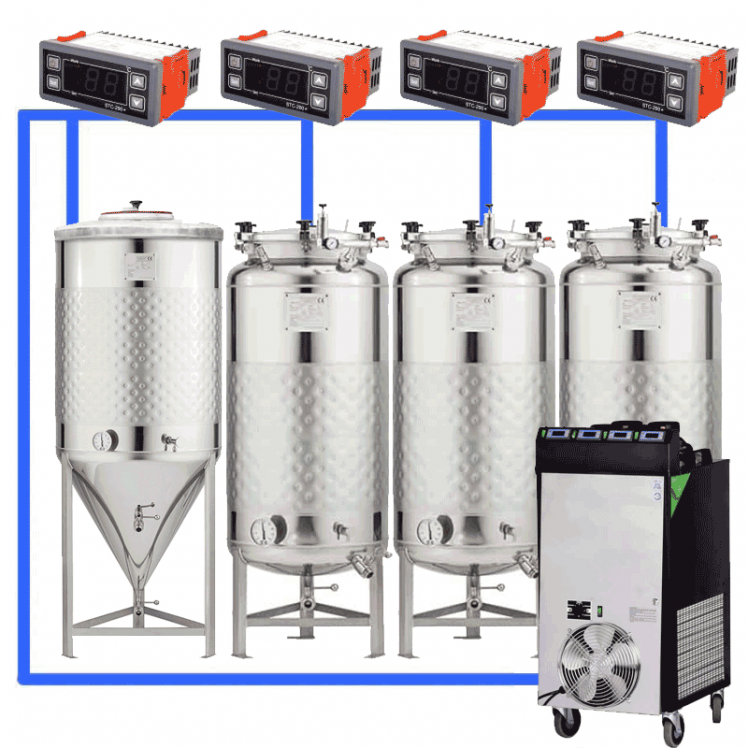 BREWMASTER BM-1000: Wort brew machine, compact 1100L brewhouse