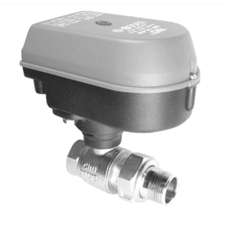 Motorized valve DN20, 24V, Nickel plated steel