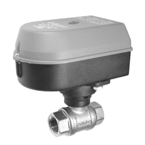 Motorized valve DN20, 24V, Nickel plated steel