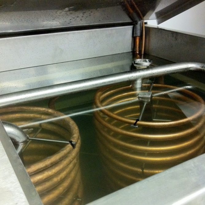 Insulated ice water tank (glycol tank) 2000 liters with two pumps