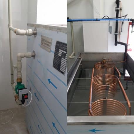 Insulated ice water tank (glycol tank) 1000 liters with two pumps