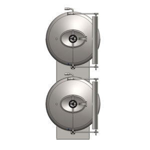 Beer maturation tank: horizontal, non-insulated 1200/1400 L