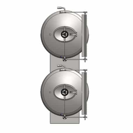 Beer maturation tank: horizontal, non-insulated 1200/1400 L